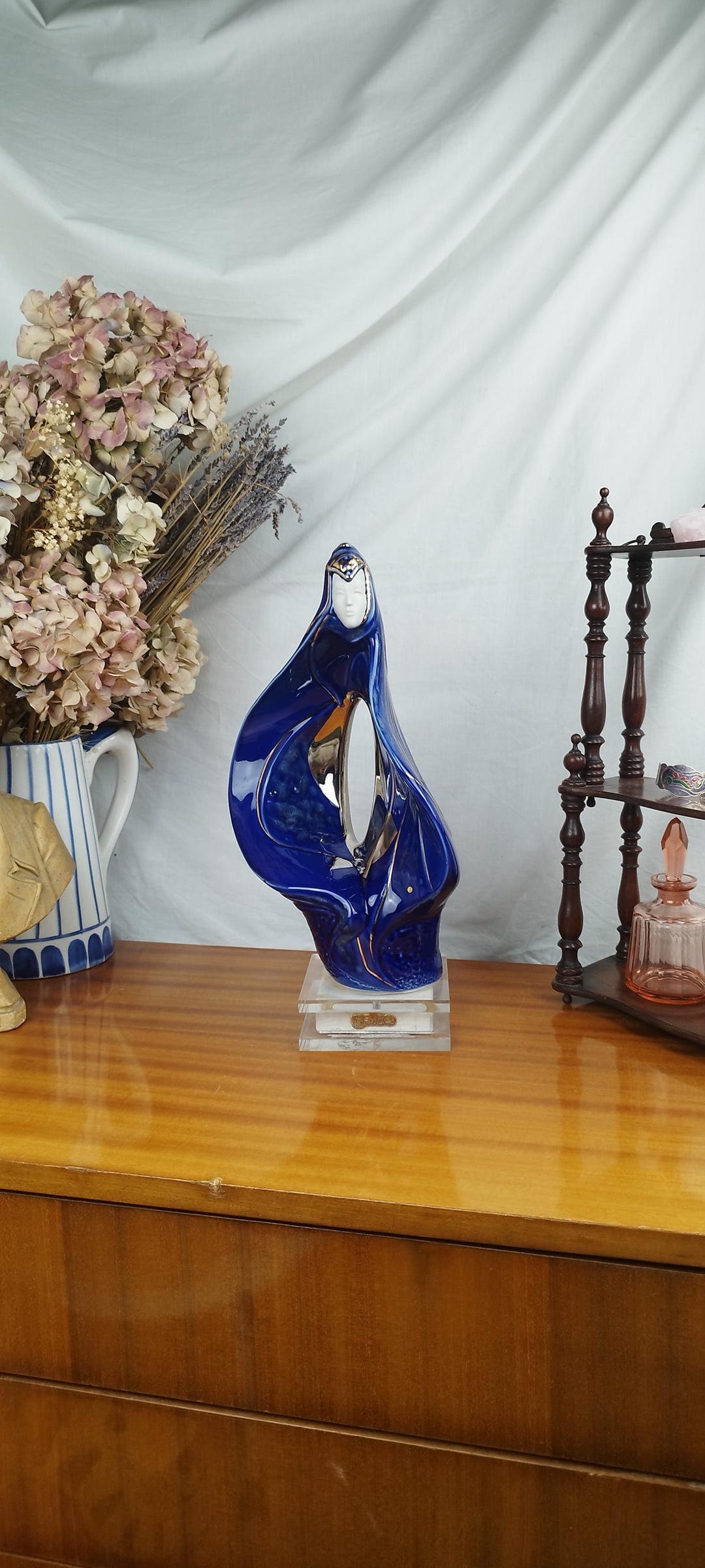 Abstract Sculpture of the Virgin Mary by Galos, Spain, Vintage Spanish ...