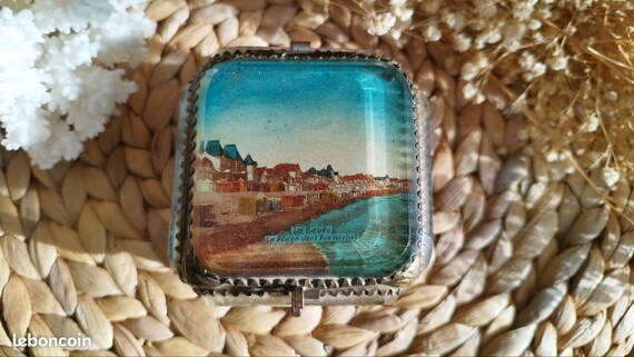 Old Beveled Glass Jewelry Box from the end of the 19t… - Gem