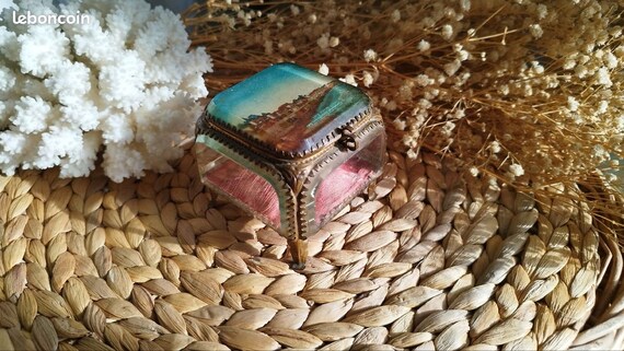 Old Beveled Glass Jewelry Box from the end of the 19t… - Gem