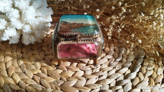 Old Beveled Glass Jewelry Box from the end of the 19t… - Gem