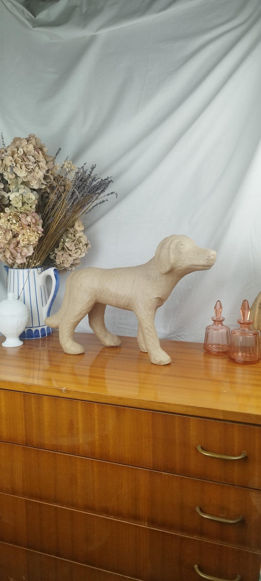 Papier Mache Dog Sculpture 33x48 Zoomorphic Modern Art - Etsy