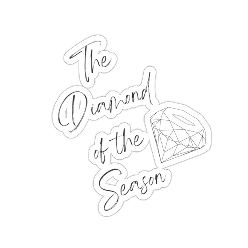 Diamond of the Season | Bridgerton Sticker (transparent / White) - Etsy