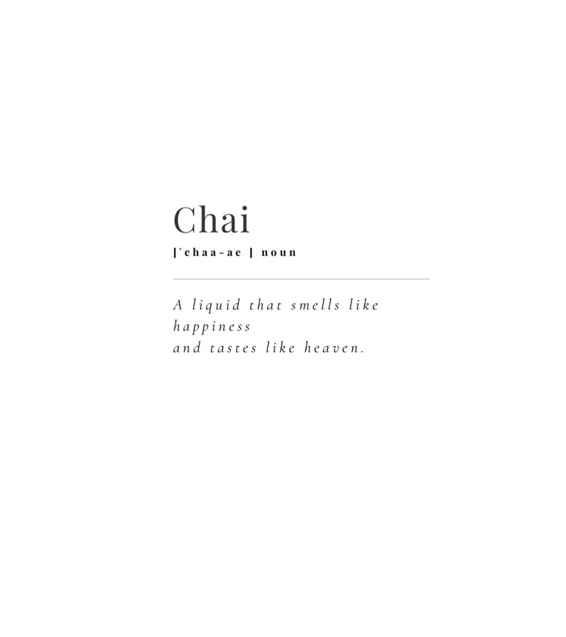 Chai Signinstant Download Template - Etsy