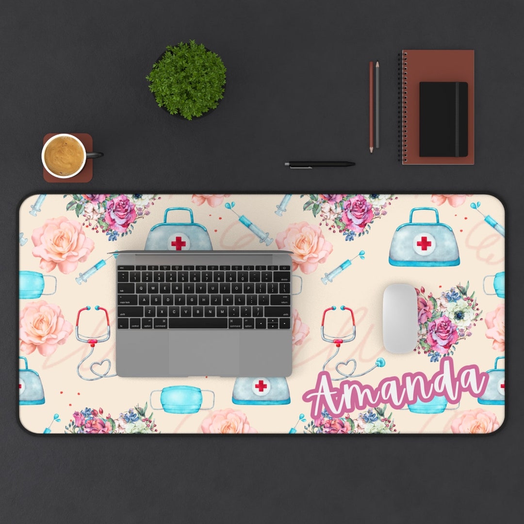 Medical Desk Pad With Name for Clinic Hospital Work Station School ...