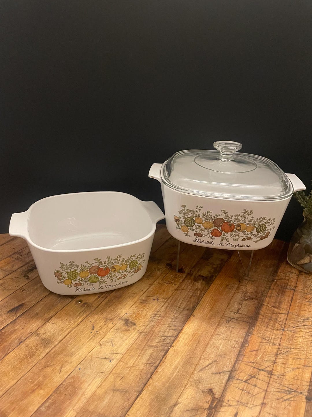 Set of 2 Vintage 1970s Corning Ware A-3-B L'echalote La Marjolaine 3 Qt ...