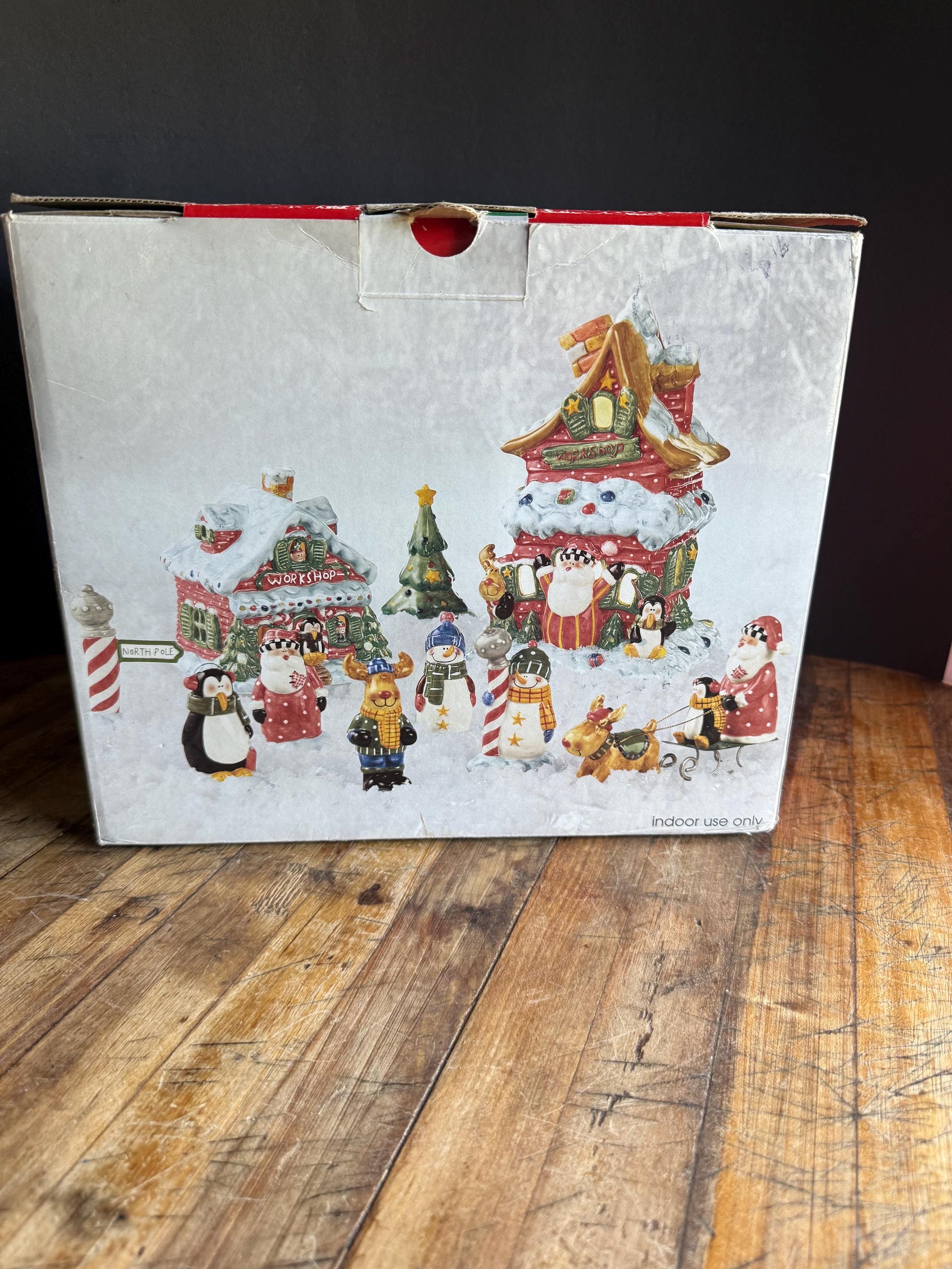 Vintage Jcpenney Santa’s Helpers Village – Complete Holiday Village Set ...