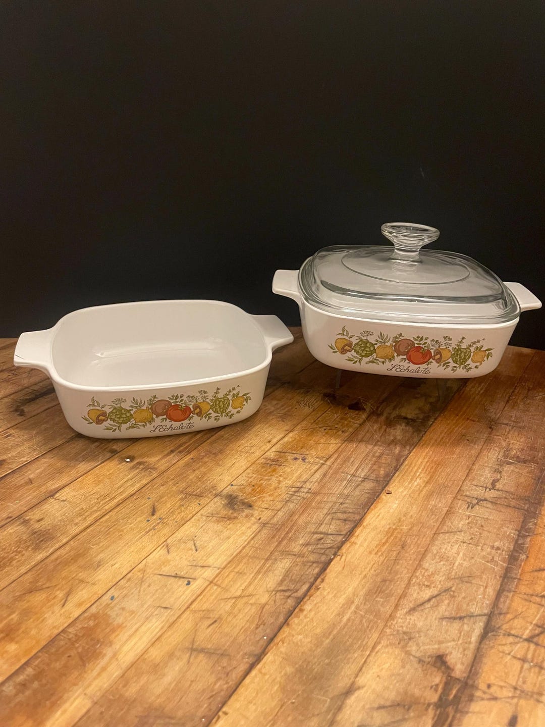 Vintage 1970s Corning Ware Baking Dishes: L'echalote La Marjolaine, Set ...