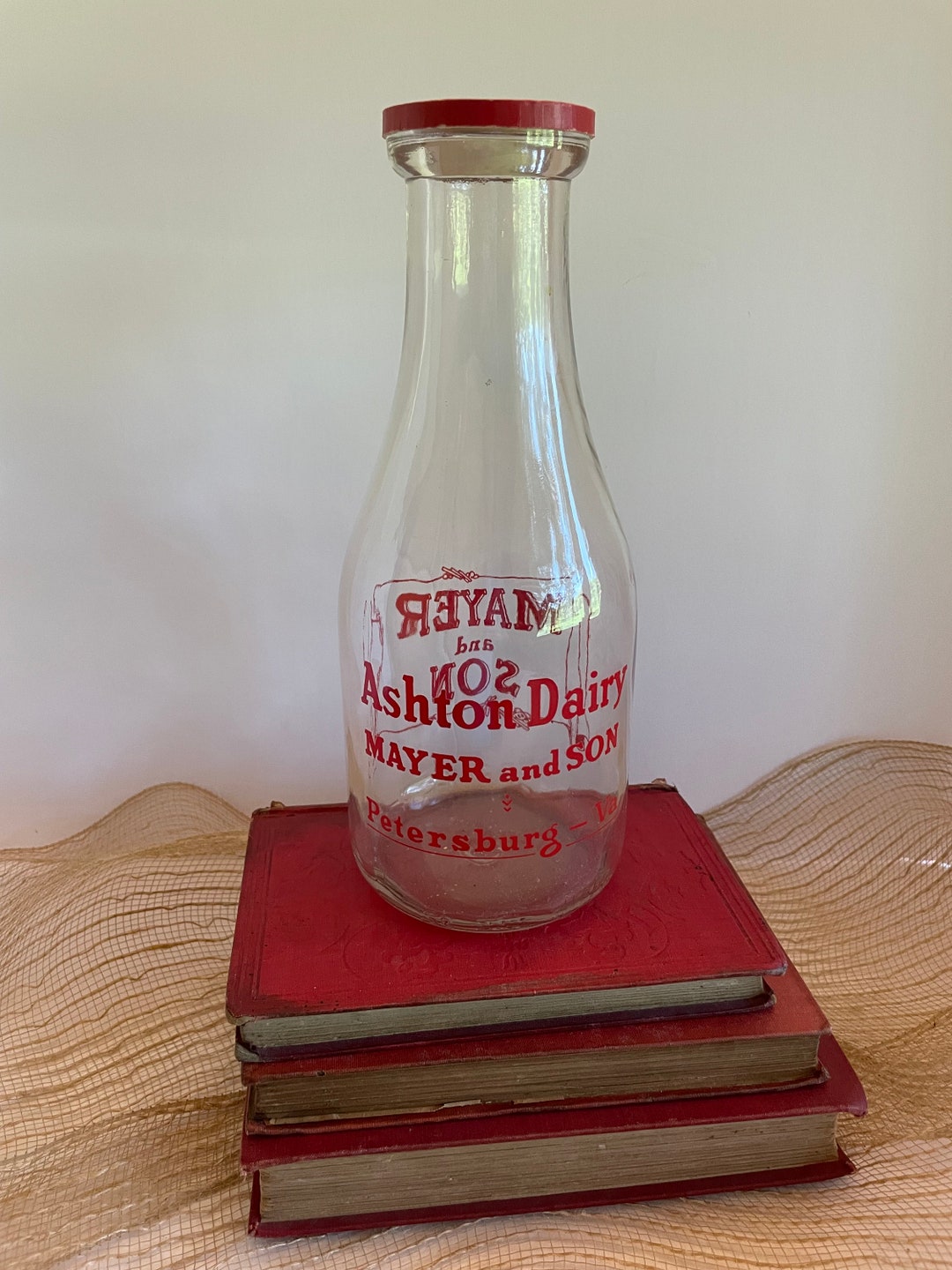 Ashton Dairy Mayer and Son Quart Milk Bottle - Etsy
