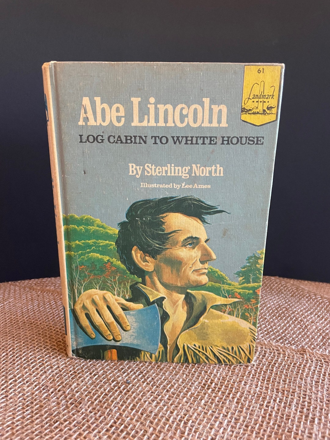 1957 Abe Lincoln Log Cabin to White House Book - Etsy