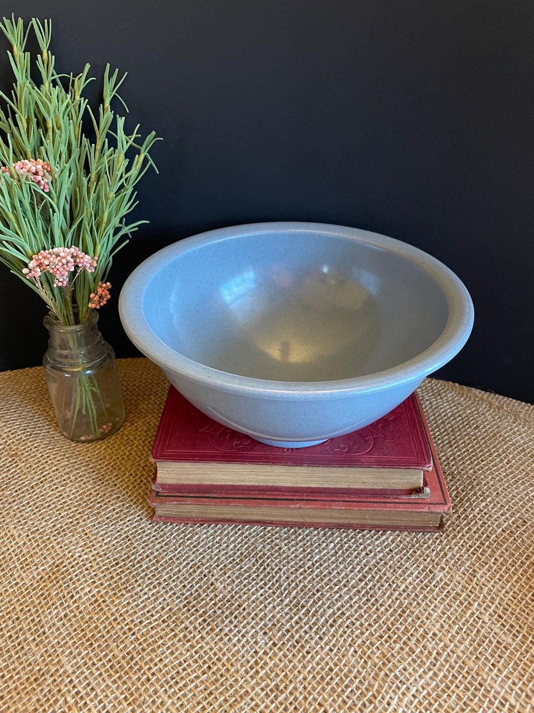 Blue Mixing Bowl 8 Diameter B 111 Melmac Melamine Appears to Be Texas ...