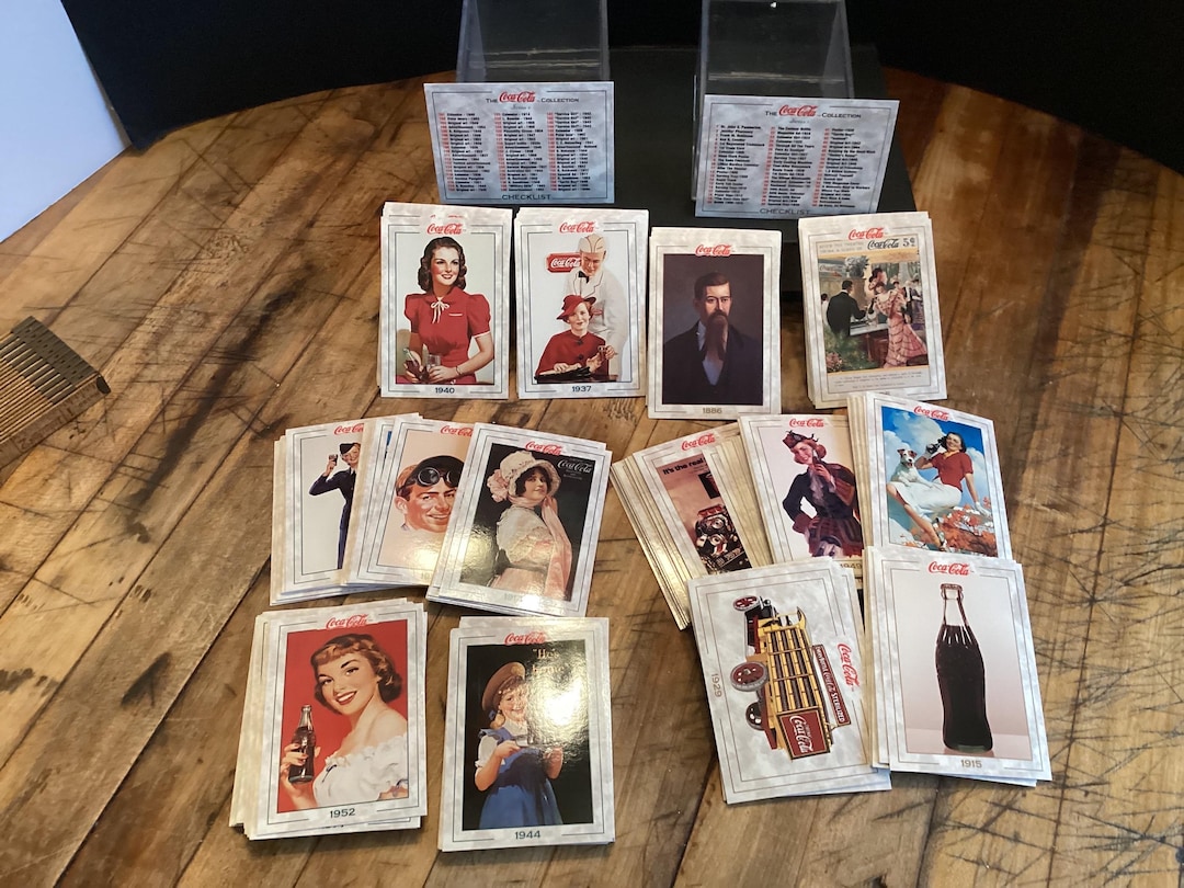 Vintage Coca-cola Collectible Card Sets – Series 1 & Series 2 – Classic ...