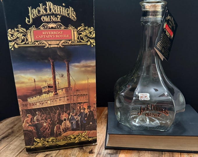 Vintage Jack Daniel’s Old No. 7 Riverboat Captain’s Bottle | Original ...