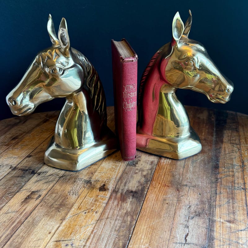 Horse Bookends Heavy - Etsy