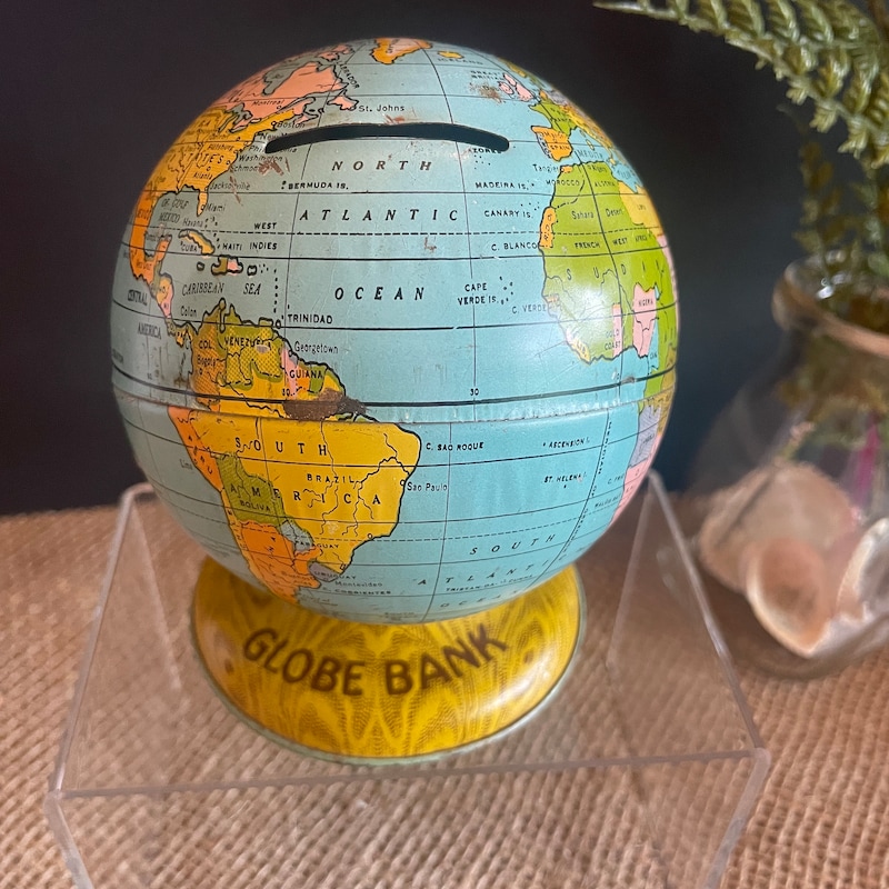 Globe Bank - Etsy