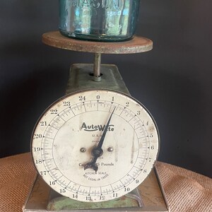 Vintage Green Kitchen Scale - Etsy