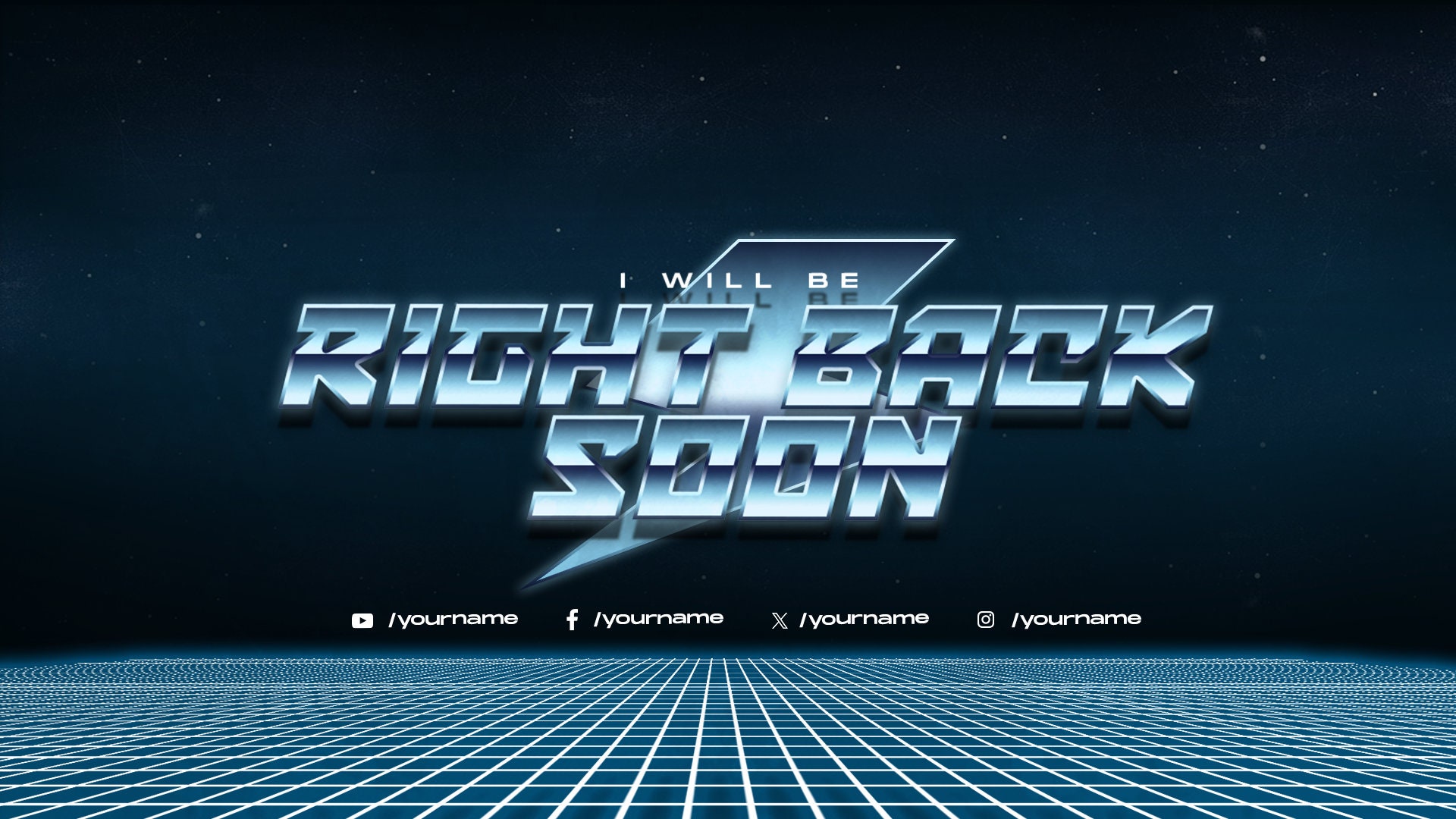 Electric Synthwave Stream Overlay for Youtube/aesthetic Theme ...