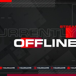 Red Digital Stream Overlay for Youtube/aesthetic/red/theme/transition ...