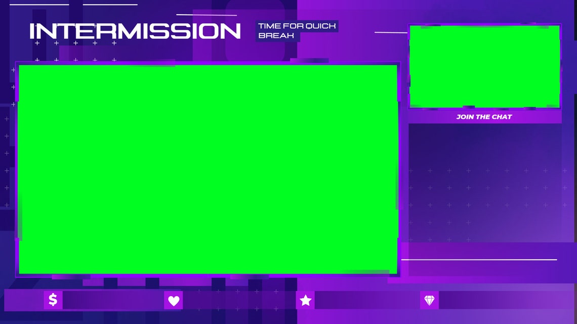 Canva Stream Overlay Design - Etsy