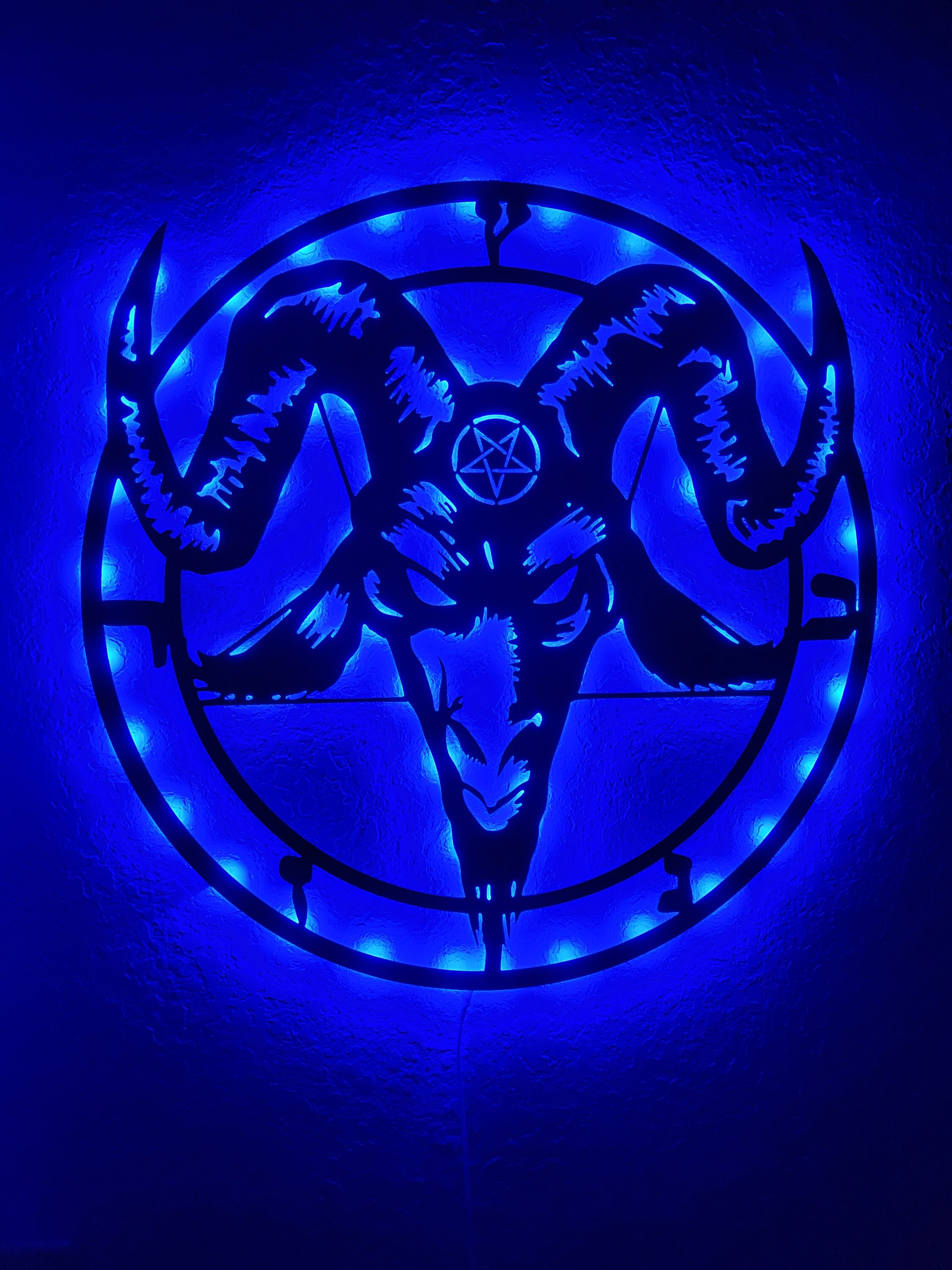 Baphomet With Led Lights - Etsy