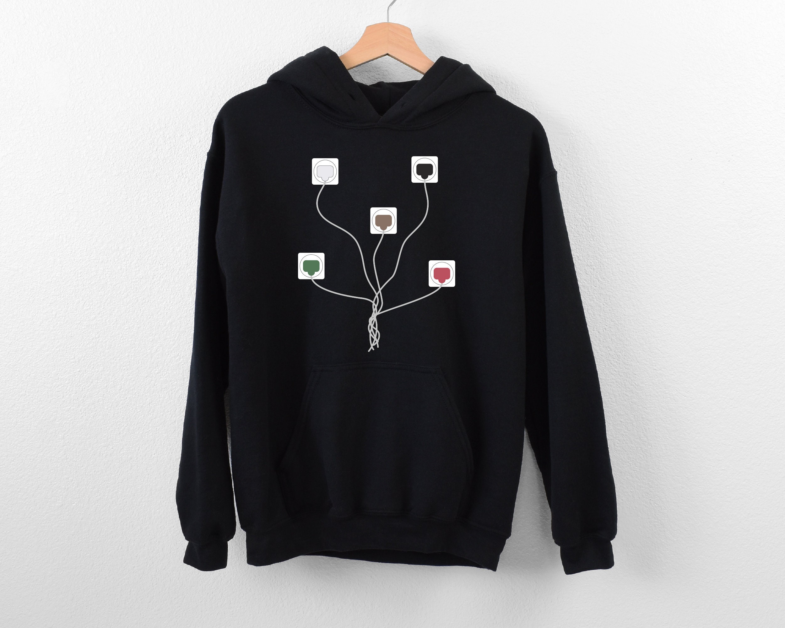 EKG Leads Cheat Sheet Hoodie, Telemetry Technician Hoodie, Nursing ECG ...