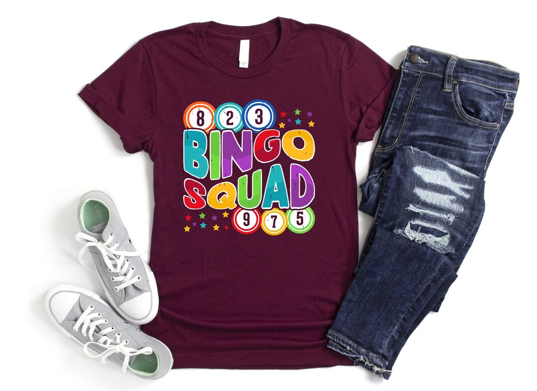 Bingo Squad Shirt, Bingo Player Shirt, Bingo Game Lover Shirt, Bingo ...