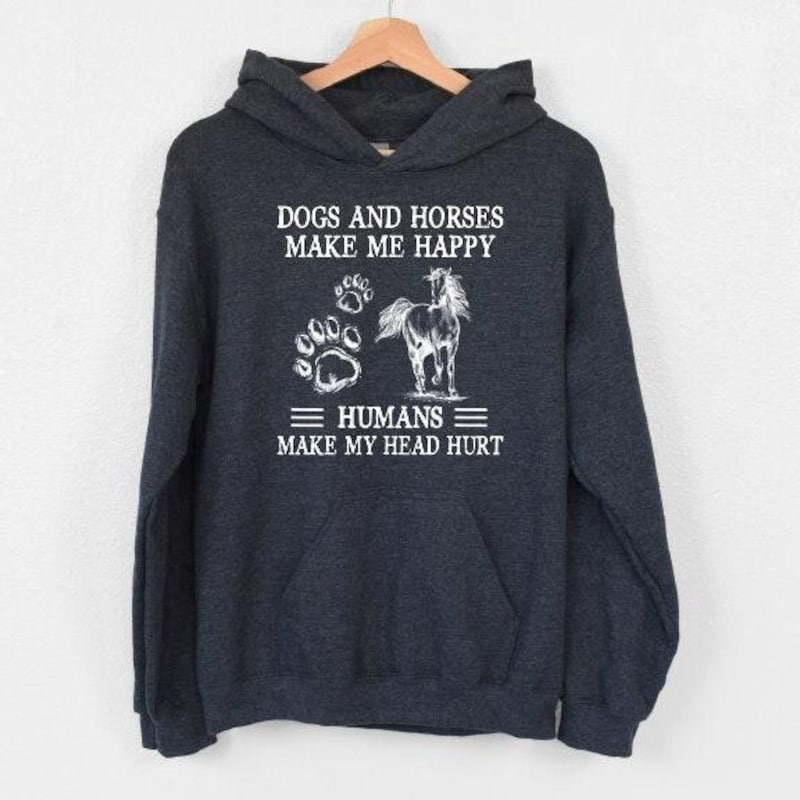 Dogs Make Me Happy Hoodie - Etsy