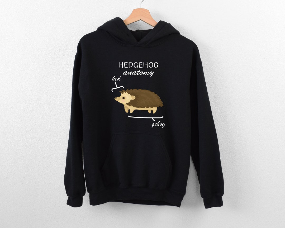 Hedgehog Anatomy Hoodie, Hedgehog Lover Hoodie, Hedgehog Mom Hoodie ...