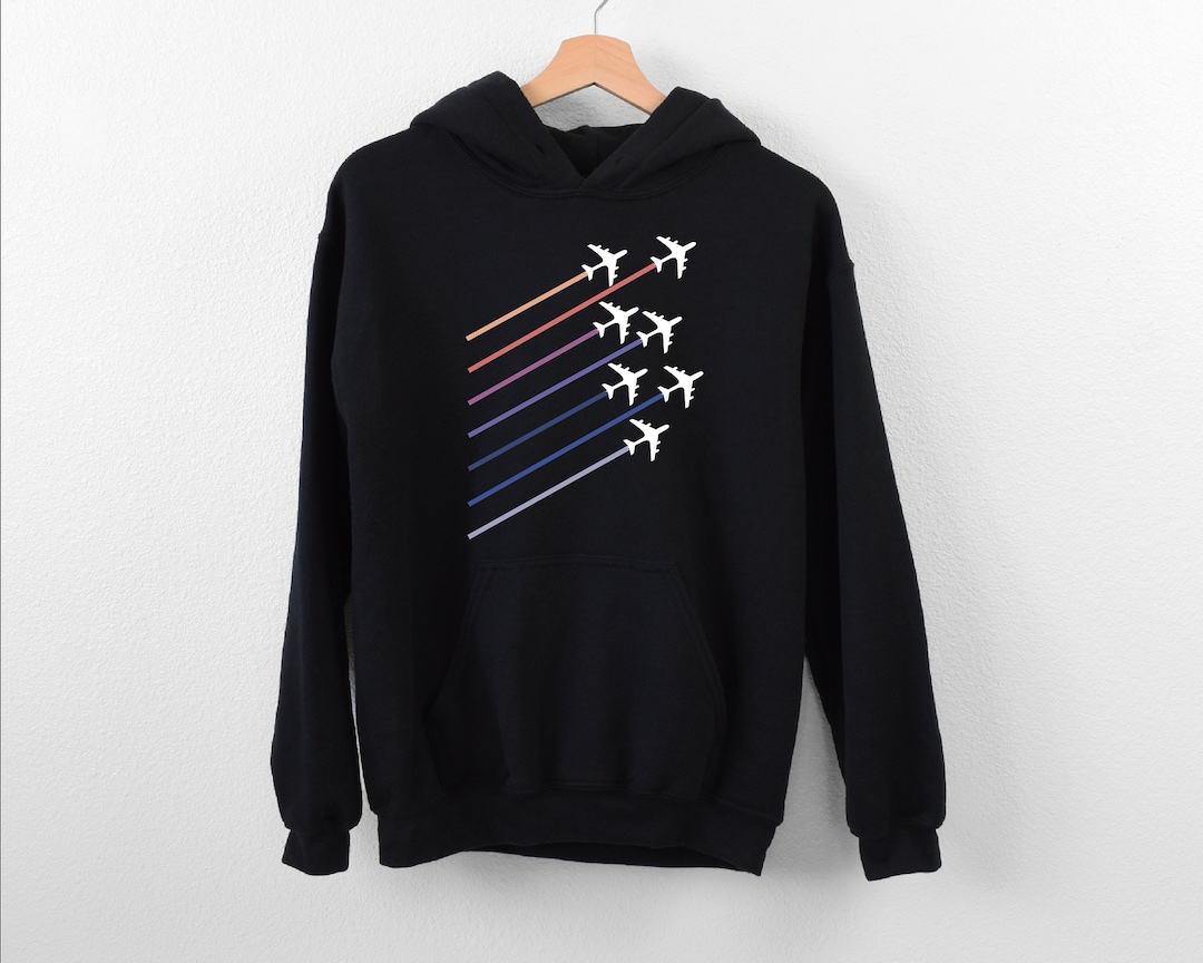 Jet Plane Hoodie Funny Aviation Hoodie Air Force Flyover - Etsy