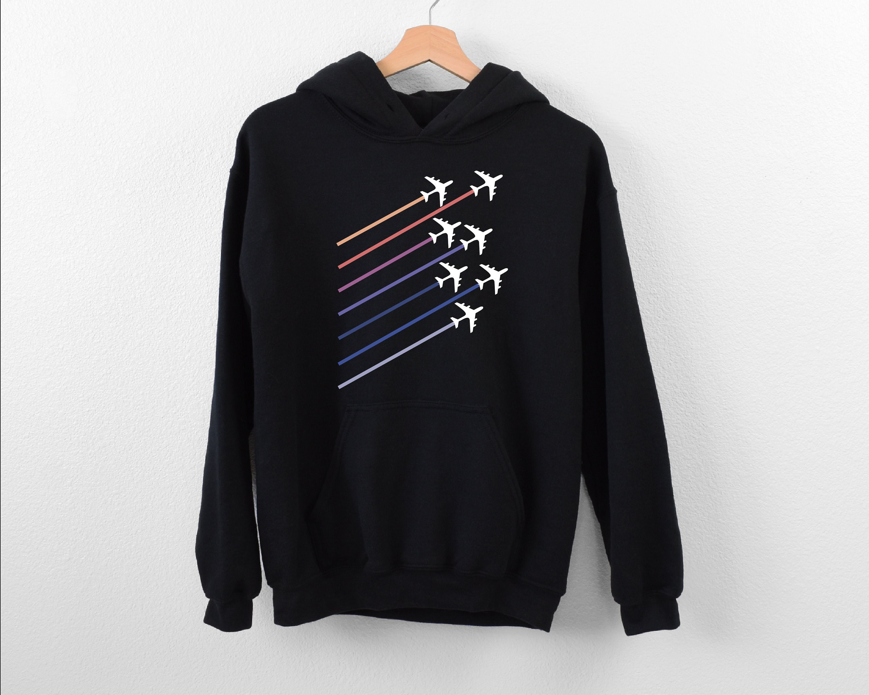 Jet Plane Hoodie Funny Aviation Hoodie Air Force Flyover - Etsy