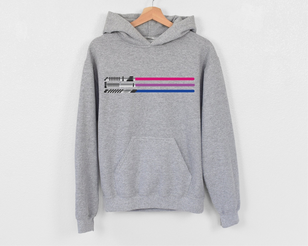 Subtle Bisexual Hoodie, LGBT Lightsabers Hoodie, Subtle LGBT Pride ...