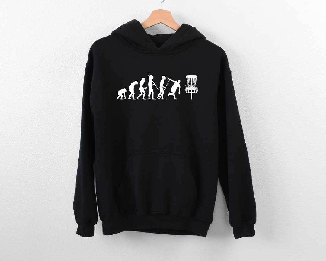 Disc Golf Evolution Hoodie, Disc Golf Player Hoodie, Frisbee Golf ...