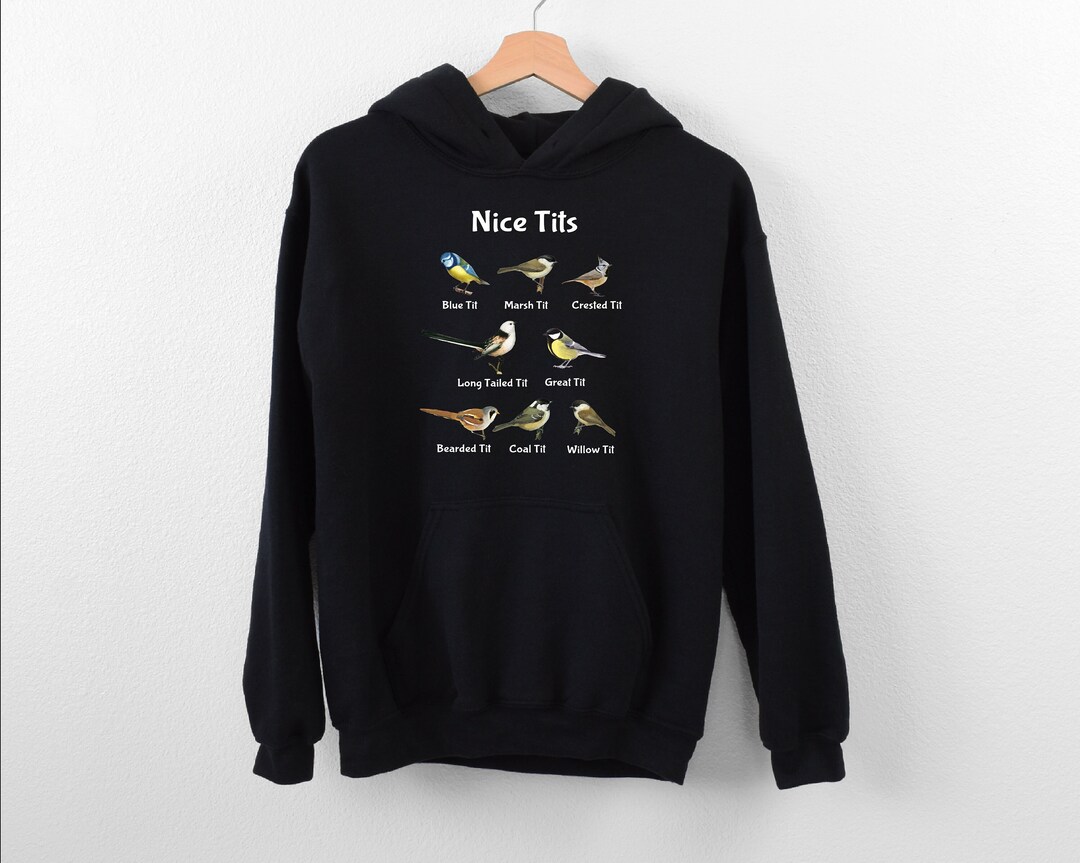 Nice Tits Hoodie, Birdie Hoodie, Birdwatching Lover Hoodie, Gift for ...