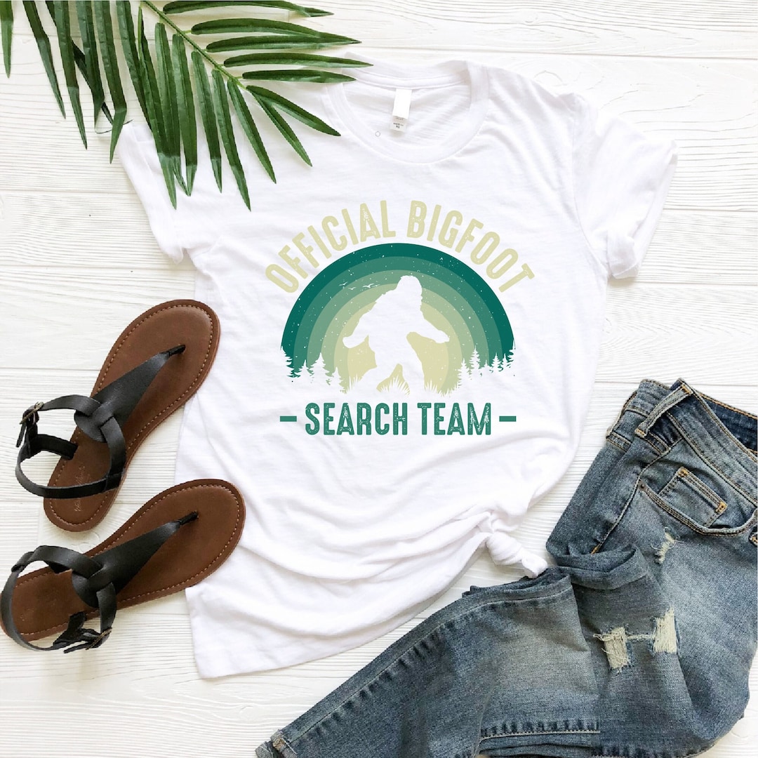 Official Bigfoot Search Team Shirt, Sasquatch Adventure Shirt ...
