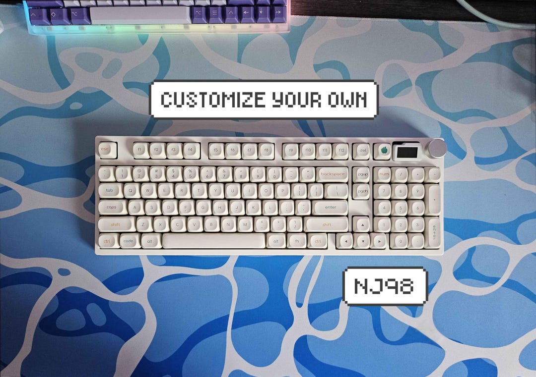 Customize Your Own Keydous NJ98 Custom Wireless 96% Keyboard With Lubed ...