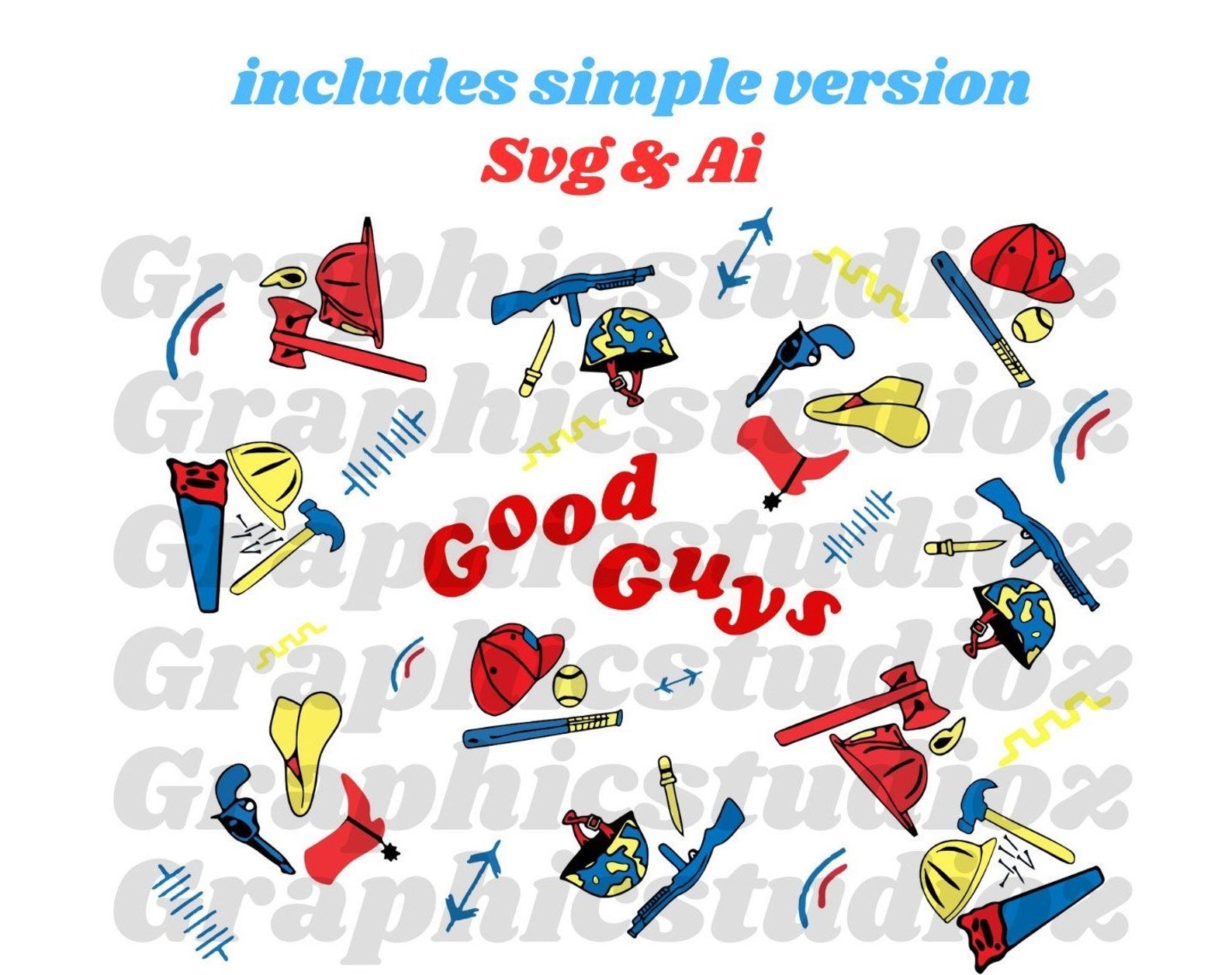 Funny Good Guy Pattern Chuck Overalls Png/ai/svg Editable Files ...