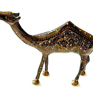 Brass Camel Figurine Vintage Camel Home Ornament Sculpture Collectibles ...