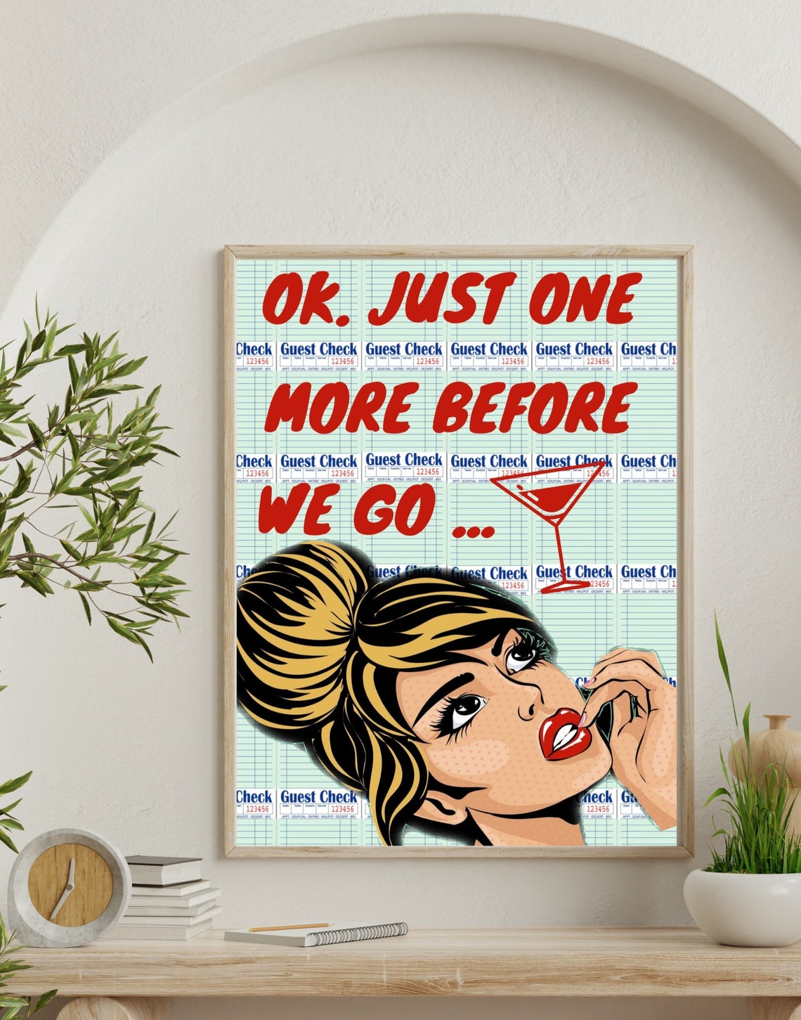 Bar Wall Art, Vintage Bar Art, Pop Art, Digital Print Trendy, Retro ...