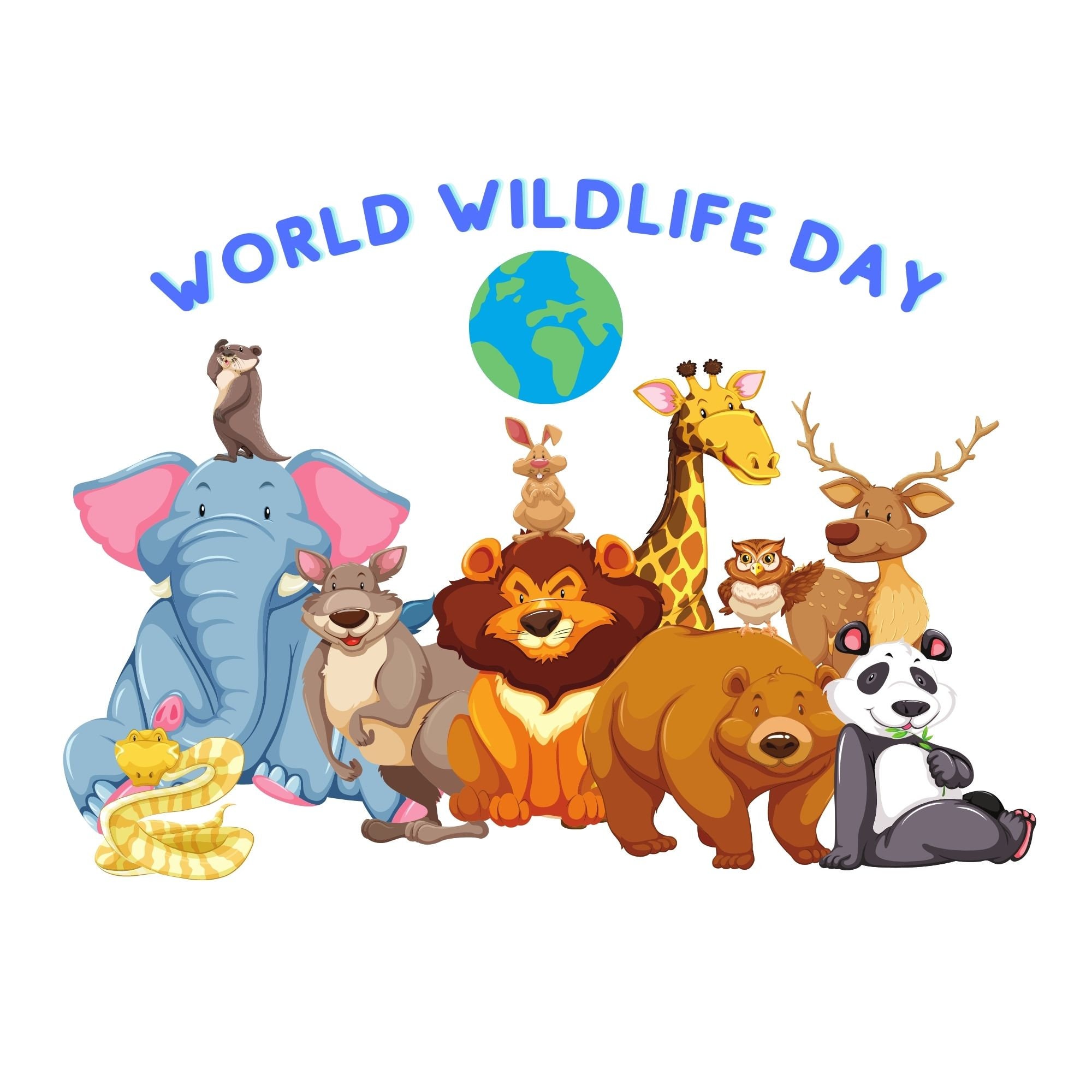 World Wildlife Day SVG Bundle SVG Bundle Sketch Custom - Etsy Australia