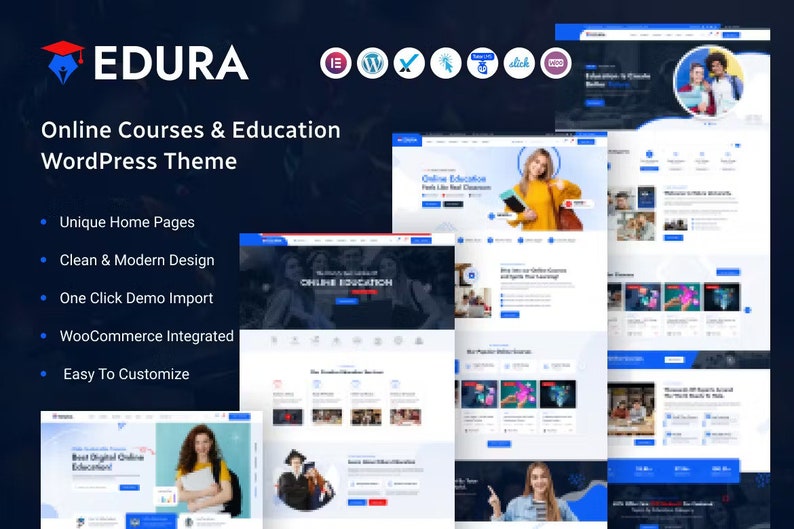 Edura – Online Courses & Education Wordpress Theme - Etsy