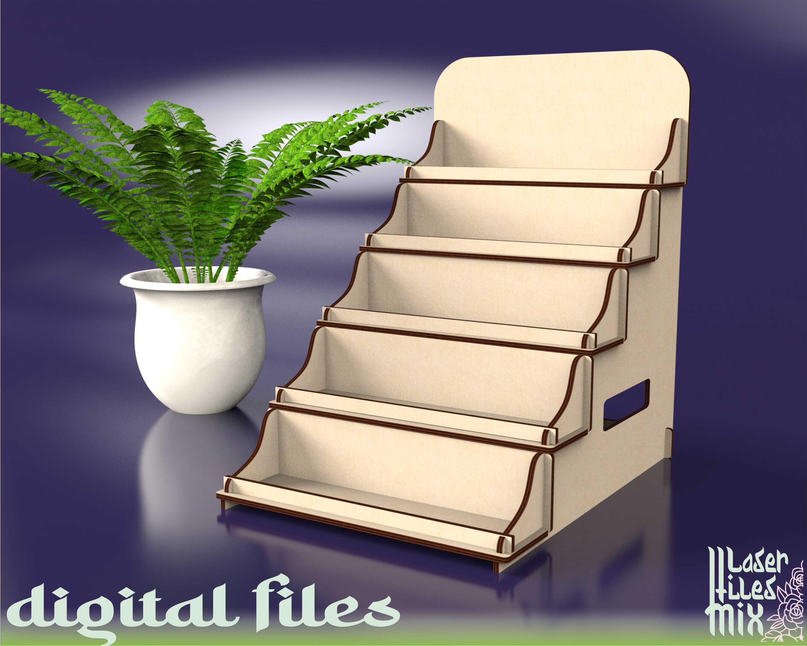 Laser Cut Files Craft Show Stand Display Craftfair 5 Tiered - Etsy