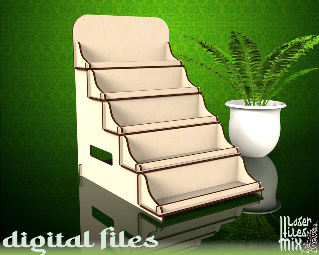 Laser Cut Files Craft Show Stand Display, Craftfair 5 Tiered Shelving ...