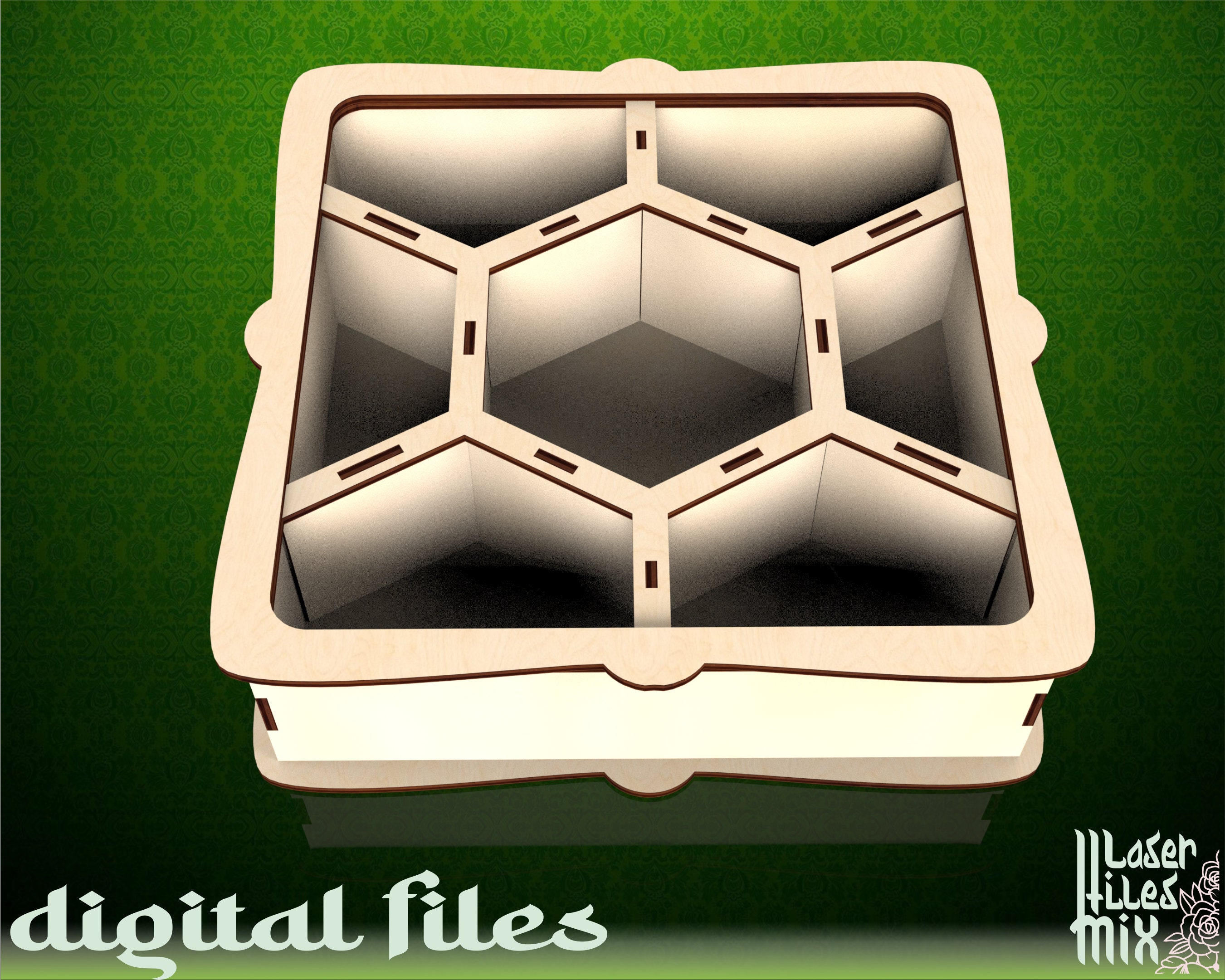 Two Ramadan Gift Boxes Laser Cutting SVG DXF Cnc Laser Design Files ...