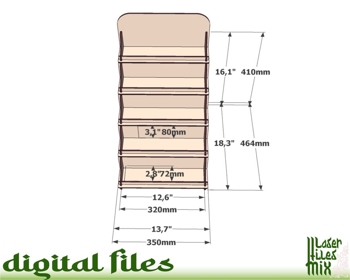 Laser Cut Files Craft Show Stand Display Craftfair 5 Tiered - Etsy