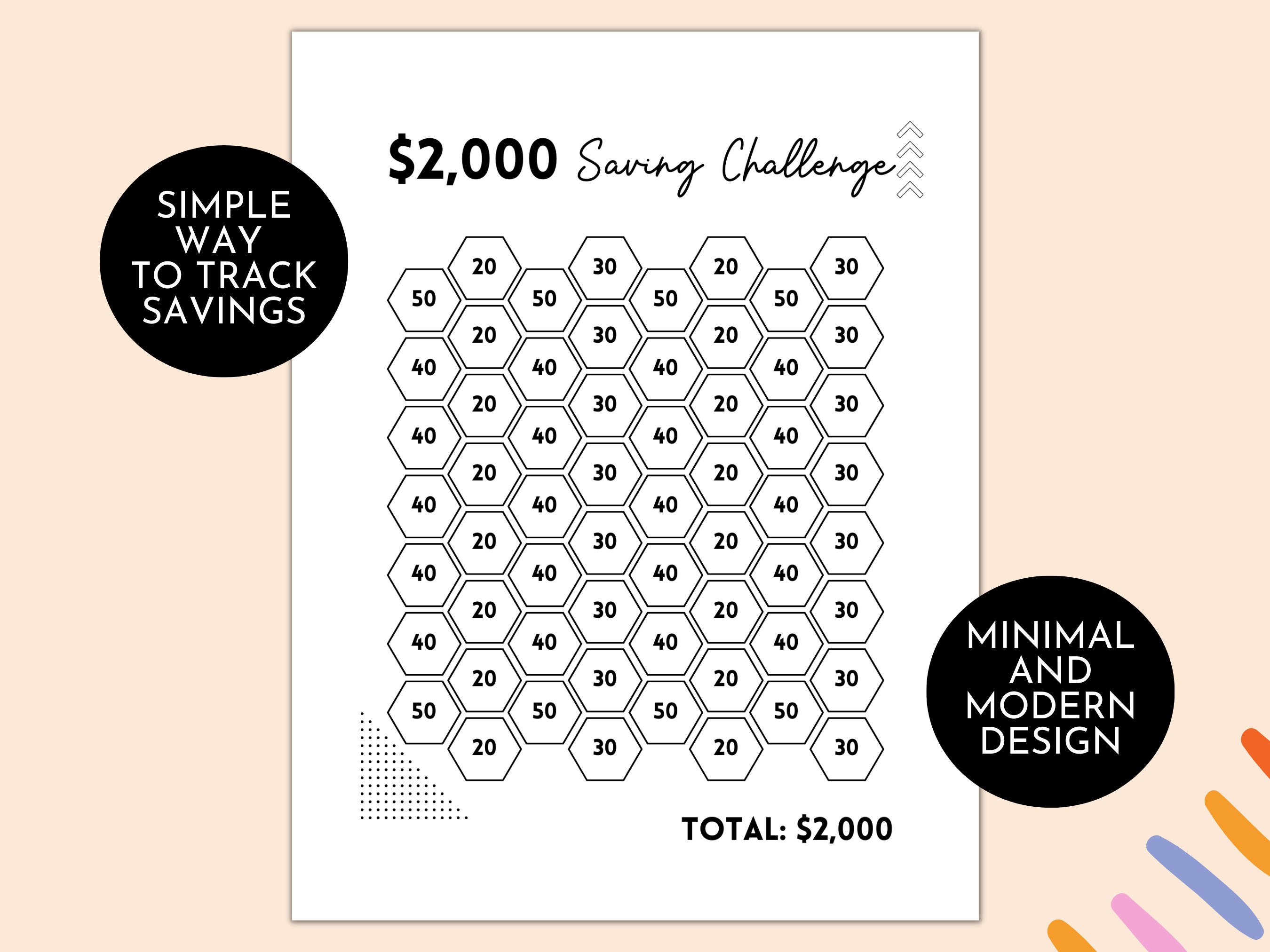 Savings Challenge Printable Savings Challenge Bundle 100 Envelope ...