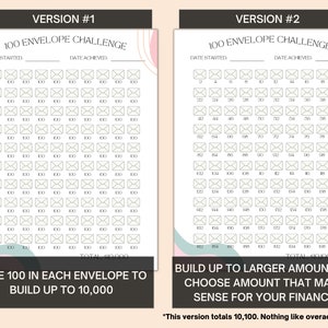 100 Envelopes Challenge | 10k Money Savings Challenge | Saving ...