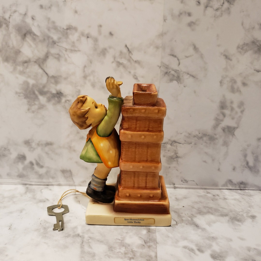 Vintage 1991 Hummel Figurine : Little Thrifty Coin Bank 118 - Etsy UK