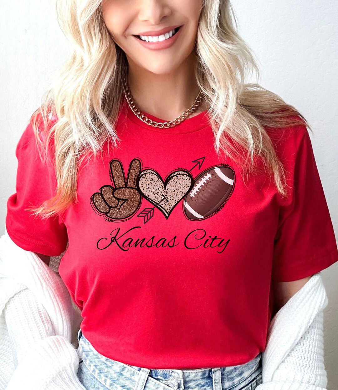 Kansas City Shirt, KC T-shirt, Football Shirt, Women's Kansas City ...