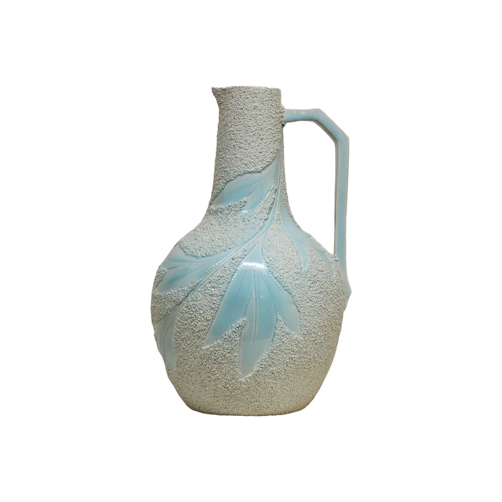 Rare Antique Samuel Lear Christopher Dresser Blue Mossed Majolica ...