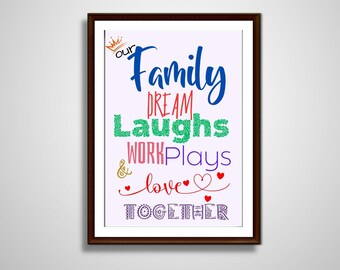 Family Unity Wall Art - Etsy