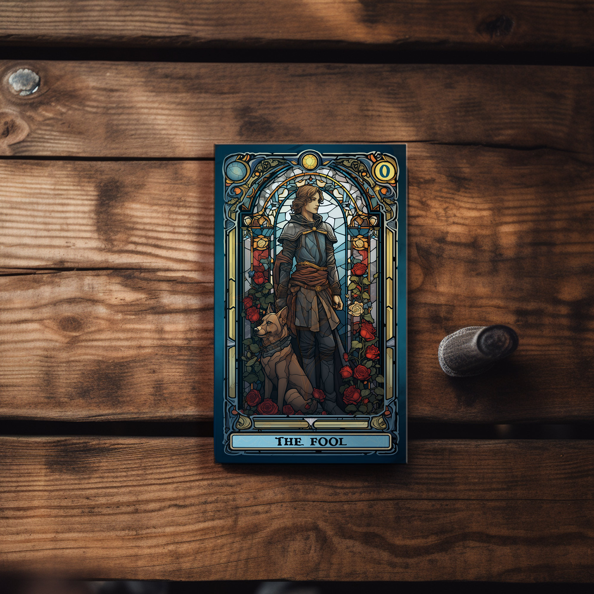 Complete Tarot Carding Stained Glass Set Inspired Rider Waite Smith ...